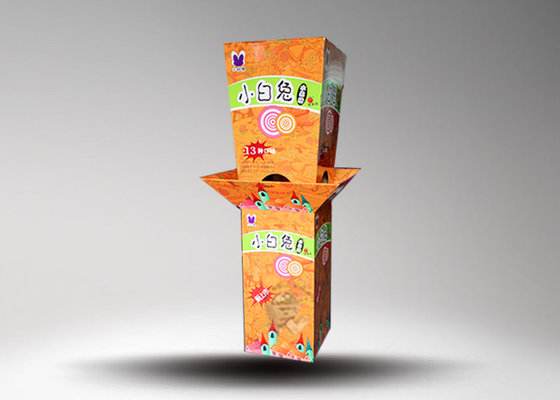 China Candy POP cardboard floor display stand supplier