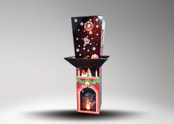 China Custom Cardboard Display Stand With Colorful Printing For Christmas Festival supplier