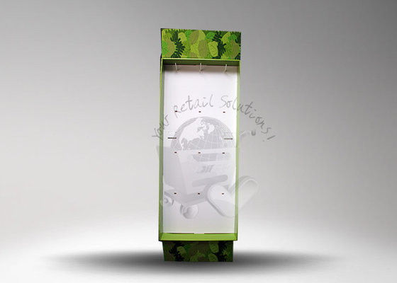 China Glossy Inclined Display , OEM Cardboard Hook Display with Precise Cutting supplier