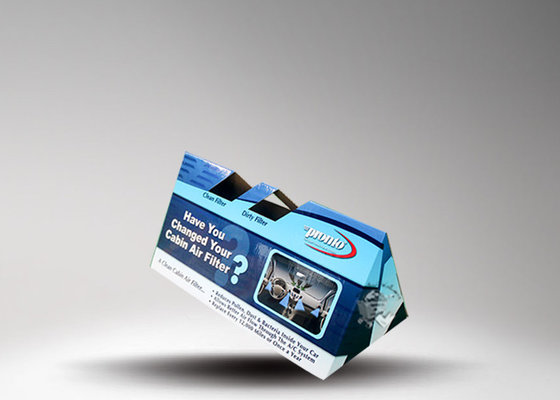 China Eco - friendly Blue cardboard cutout standee for cabin air filter supplier