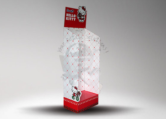 China Hello Kitty Cardboard Hook Display with Reasonable Structure , Cardboard Product Displays supplier