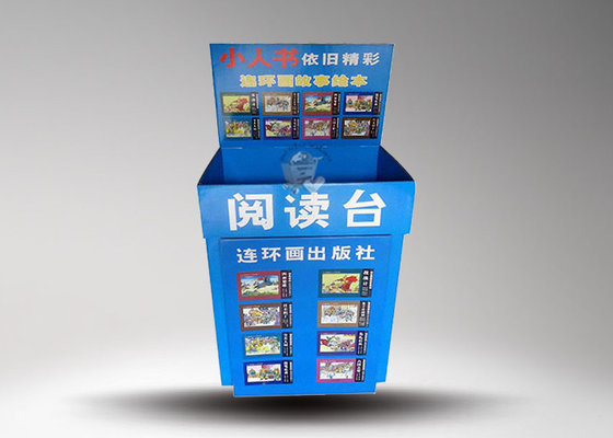 China Paper Dump Bin Stationery Display Stand For Book Advertising And Retail supplier