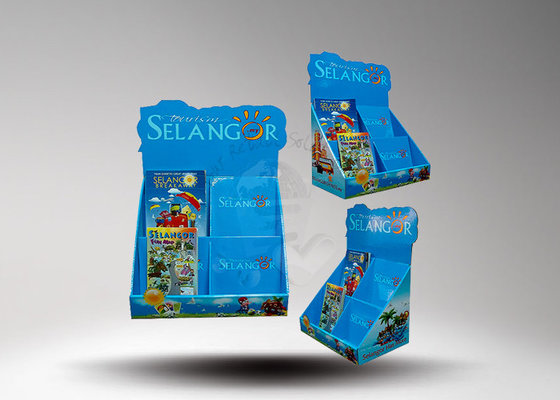 China Customized Paper Table Top Carton Books Display Stand With 4c Printing supplier