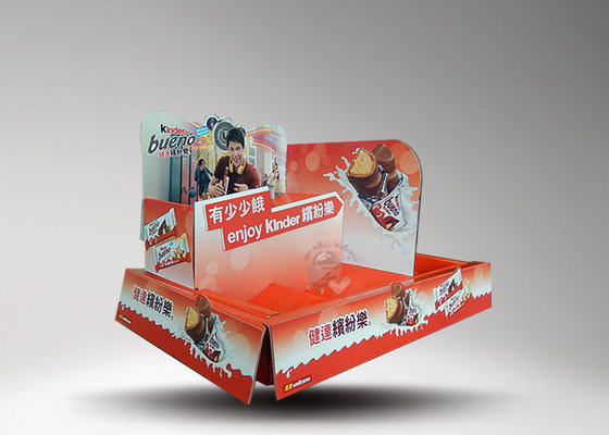 China Fashionable Retail Display Stands With Orange Color For Chocolate supplier