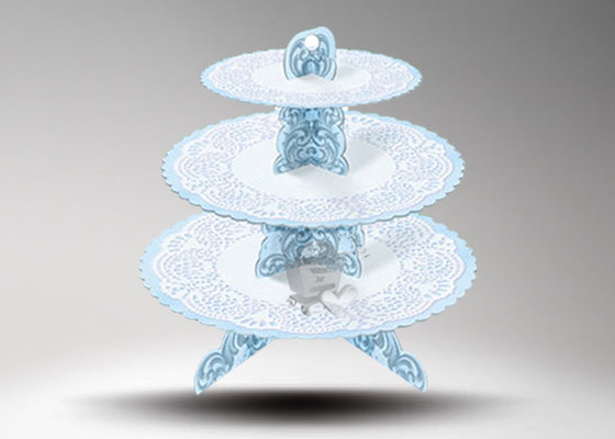 China Recyclable Decorative Paper Cake Stands / Cup Cake Holder 3 - layer supplier