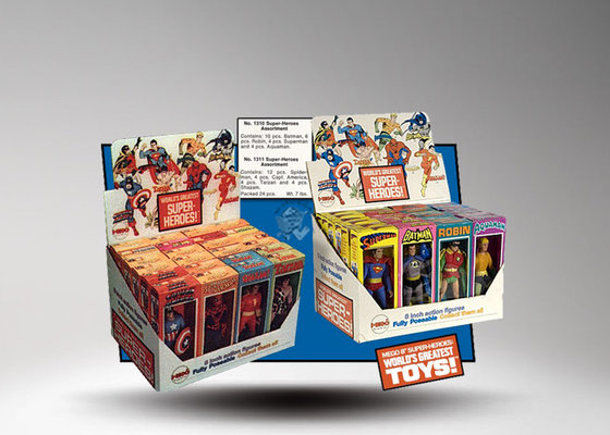 China Recycled Cardboard Counter Top Display Stand For Toys / Paper PDQ Boxes supplier
