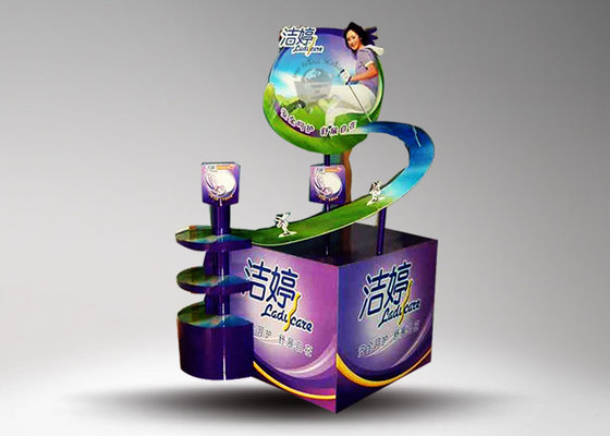 China Square Custom Cardboard Retail Pallet Displays For Lady Products supplier