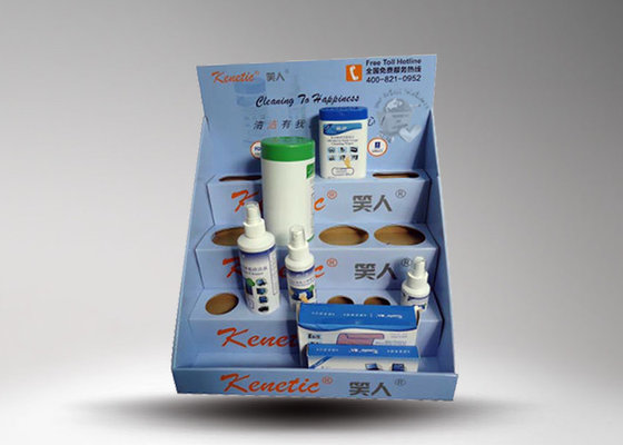 China Small Bottle cardboard counter top display For Advertising / Paper Counter Rack supplier