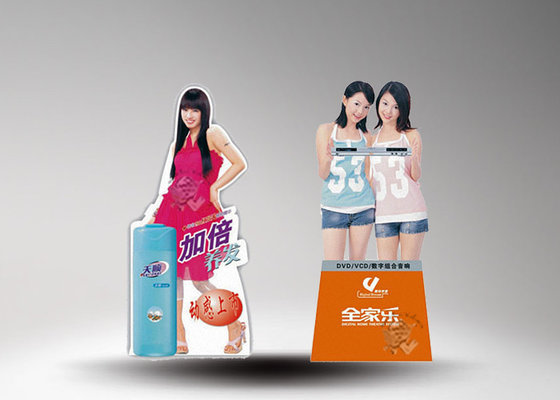 China Sexy woman shape cardboard standee toshiba battery with CMYK printing supplier