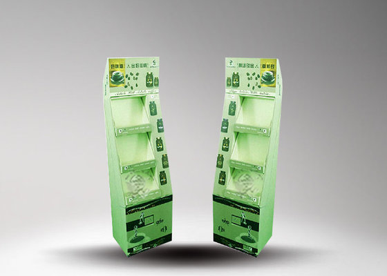 China Supermarket Custom Made Cardboard Shelf Display With High Quality supplier
