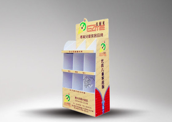 China POP Cardboard Retail Pocket Display Stands / Children Furniture Promotion Rack supplier