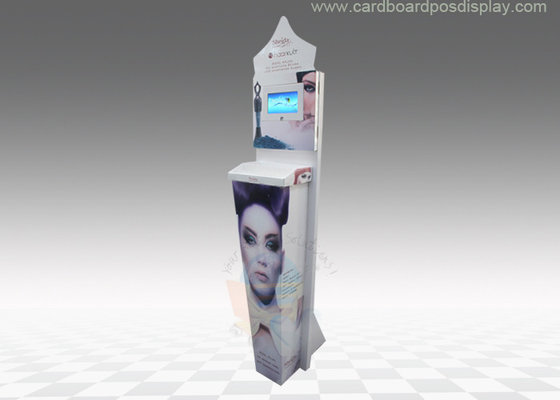 China White Lotus Store Cardboard Display Stand , countertop display racks supplier