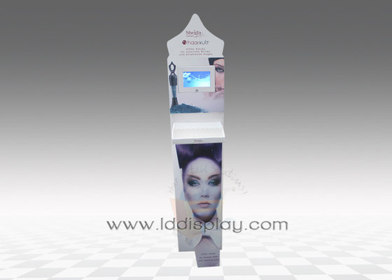 China Eco-friendly Cardboard Display Stand Customized With LCD Player supplier