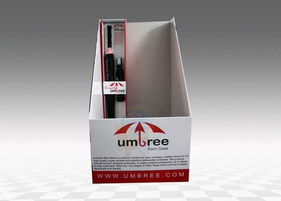 China Advertising Custom cardboard display rack , Pos umbrella Display Rack supplier