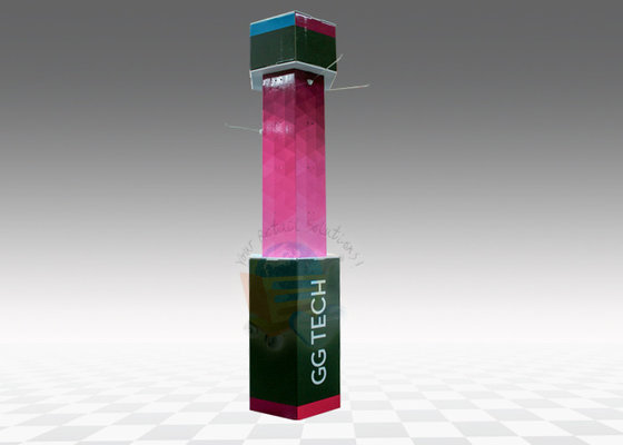 China Hook Corrugated Retail Display Racks , Shop display stands Customized supplier