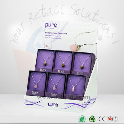 China Permium Cigarettes jewelry corrugated Counter Display racks for Supermarket supplier