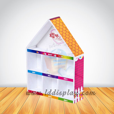 Printed Paper Furniture Cardboard Display Stand for Table Promotion with Glossy Lamination supplier