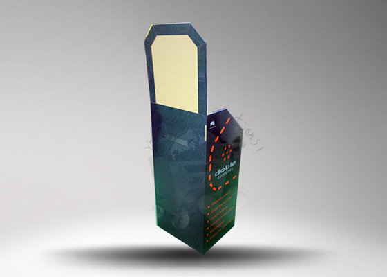 Customized Logo Bump Proof Corrugated Cardboard Dump Bins with Holes for LEDS supplier