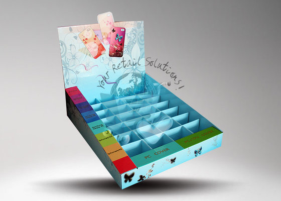 Shop supermarket Cardboard Counter Display Units For Iphone Accessaries supplier