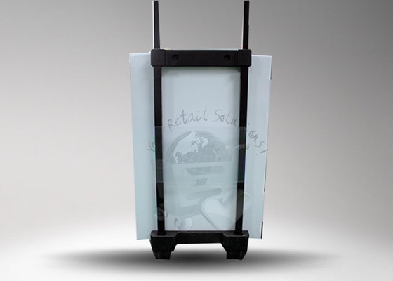 Cardboard POP Cardboard Trolley Box For Exhibition Advertising With wheels supplier