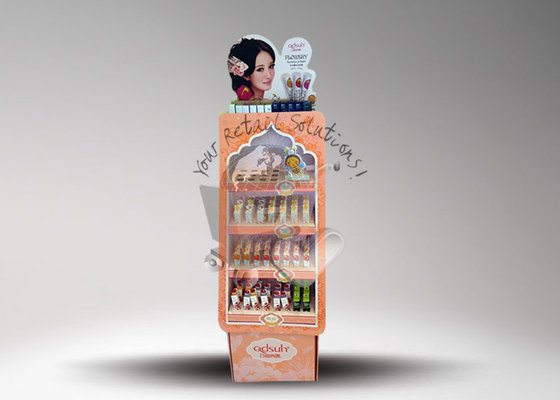 Corrugated Paper Cardboard Advertising Displays / Cleaning Facial Cleanser Display supplier
