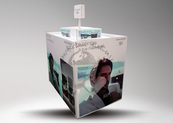 Cuboid cardboard pallet display for coffee With cuboid structure supplier