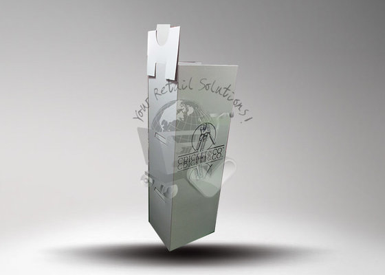 Advertising Grey Paper Corrugated Cardboard Stands Display With Lossy Lamination supplier