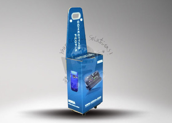 Shiny coating Custom Advertising Corrugated Cardboard Trolley Recyclable For Exhibition supplier