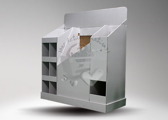 Combined pallet display shelf showing umbrellas with Offset printing supplier