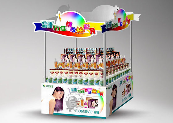 Chewing gum cardboard pallet display with standee and personalized motorcycle shape supplier
