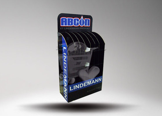 3 Tiers Cardboard POS Display for Car Lube With Silk Screen Printing supplier