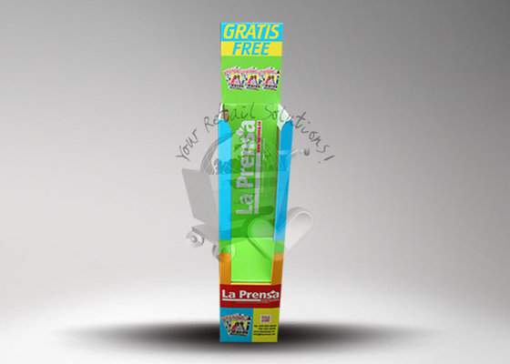 Free Standing POS Newspaper Dump Bins , Cardboard Dump Bin Display supplier