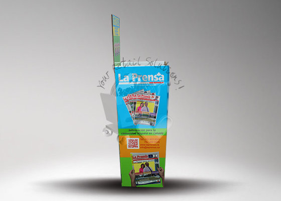 Free Standing POS Newspaper Dump Bins , Cardboard Dump Bin Display supplier