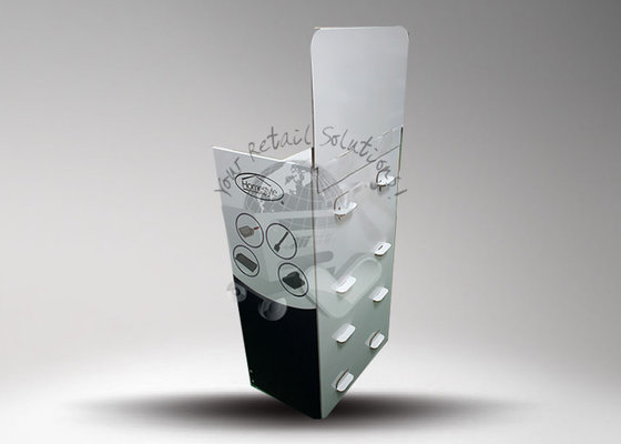 OEM Cardboard POS Display Stands with 4 Shelves Craft Paper for Household Products supplier