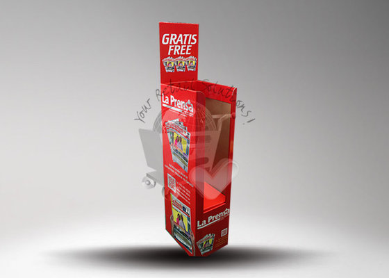Free Standing POS Newspaper Dump Bins , Cardboard Dump Bin Display supplier