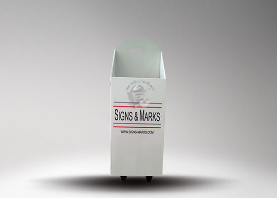 White Color Cardboard Trolley With Custom Logo For Products Retail supplier