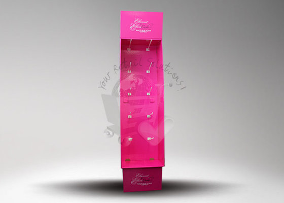 Pink Promotion Retail Custom Cardboard Display for Night Cap / Paper Display Stand supplier