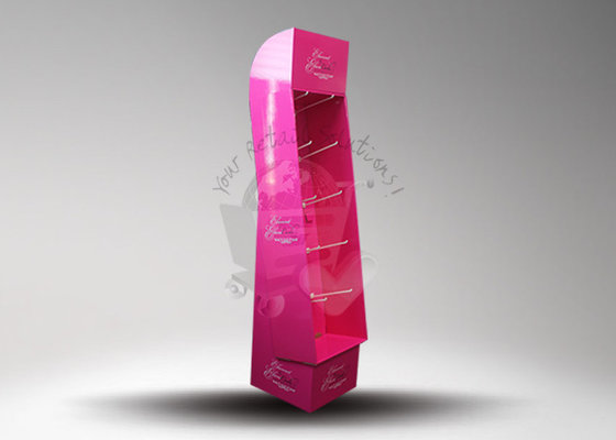 Pink Promotion Retail Custom Cardboard Display for Night Cap / Paper Display Stand supplier