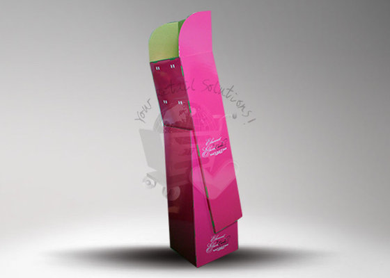 Pink Promotion Retail Custom Cardboard Display for Night Cap / Paper Display Stand supplier