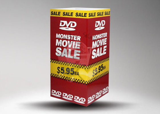 Rectangle Corrugated Dump Bin Display for Displaying and Advertising DVDs supplier
