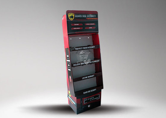 OEM Treatment PET Custom Cardboard Display For Guard Dog Security Products supplier