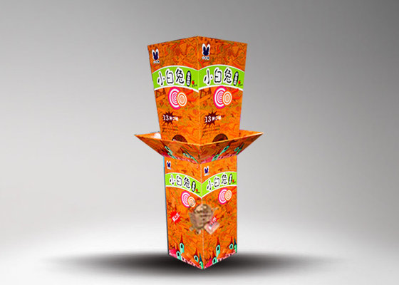 Candy POP cardboard floor display stand supplier