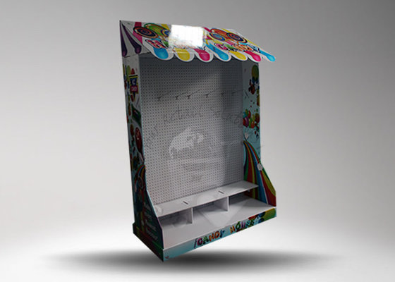 Customized Flexible Grey Paper Cardboard Hook Display With KT Board supplier