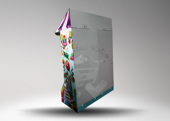Customized Flexible Grey Paper Cardboard Hook Display With KT Board supplier