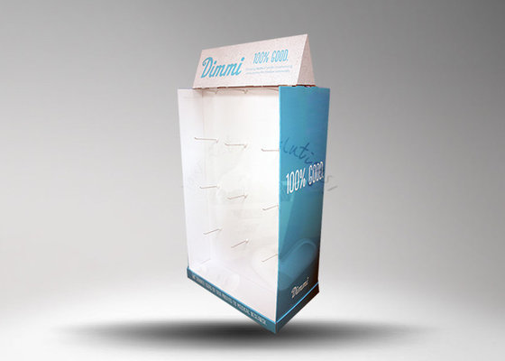 Single - side Cardboard Hook Display for Promotion with Plastic Hooks supplier