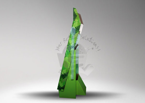 Glossy Inclined Display , OEM Cardboard Hook Display with Precise Cutting supplier