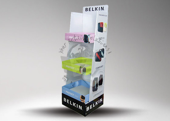 Eco-friendly Stationery Display Stand , retail pallet displays with 3-tier supplier