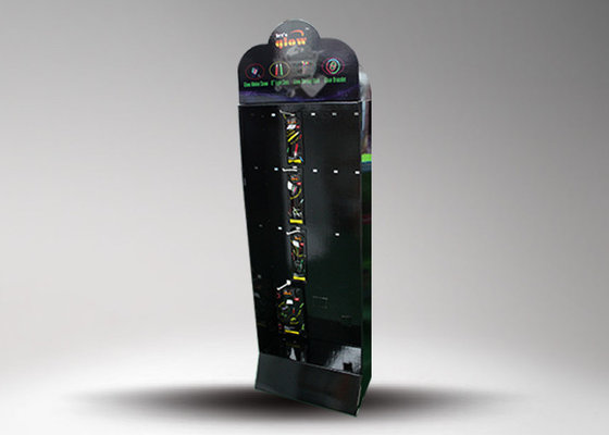 Hooks POS Display Stands with Black Printing For Glow Products supplier