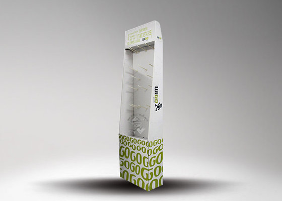 Supermarket Corrugated Cardboard POP Hooks  Display With Customized Size And Logo , Paper Hanging Stands supplier