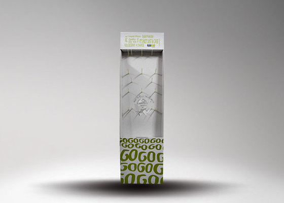 Supermarket Corrugated Cardboard POP Hooks  Display With Customized Size And Logo , Paper Hanging Stands supplier